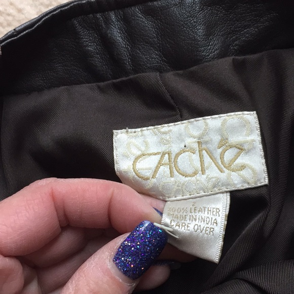 Cache | Pants & Jumpsuits | Dark Brown Leather Pants | Poshmark